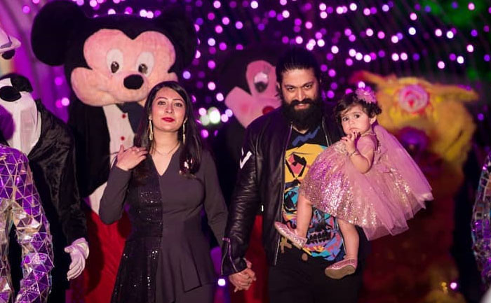 KGF star Yash shares video of daughter Ayra's first birthday party
